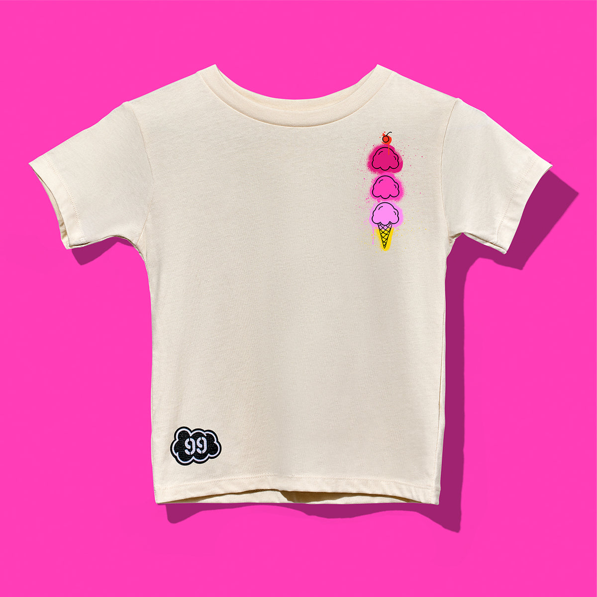 Super Scoops Short Sleeve Tee – Cloud 99